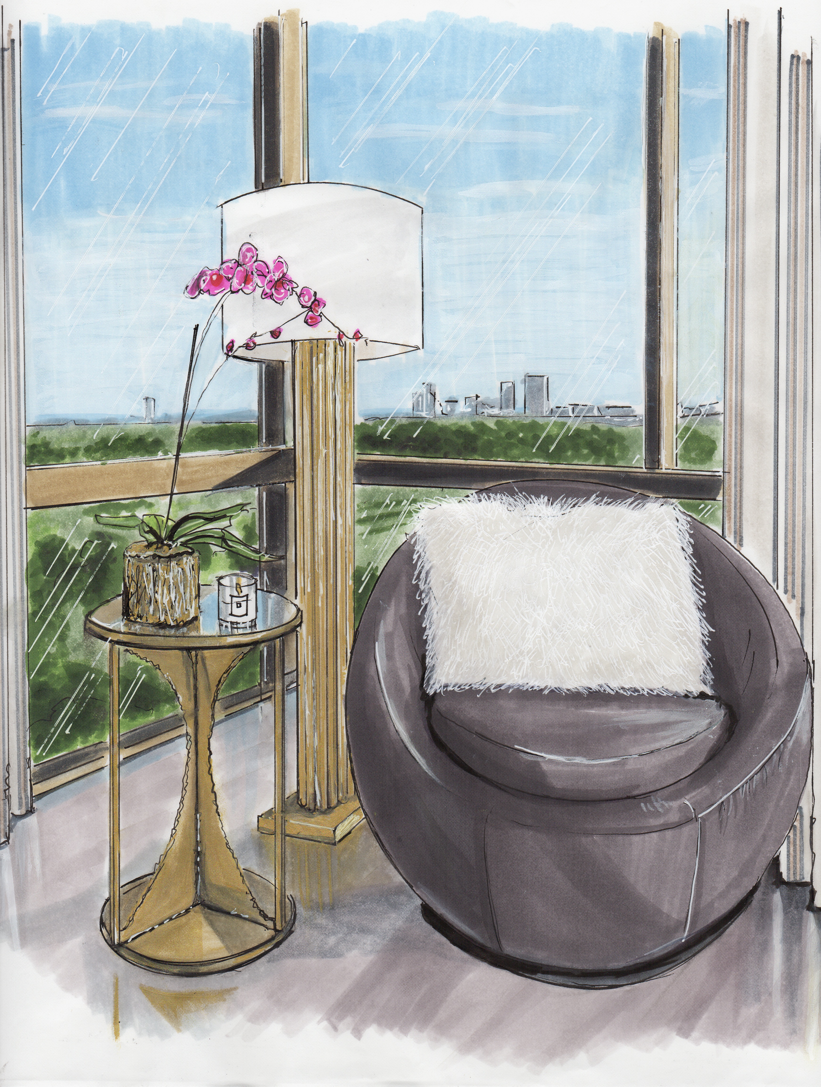 Round Chair Vignette – Artist